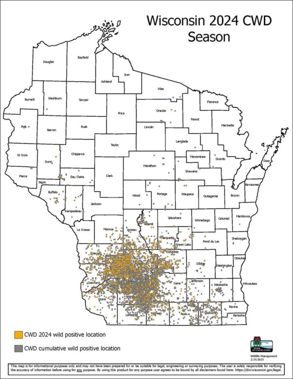 Wisconsin DNR releases summary of 2024 CWD sampling efforts - Outdoor News
